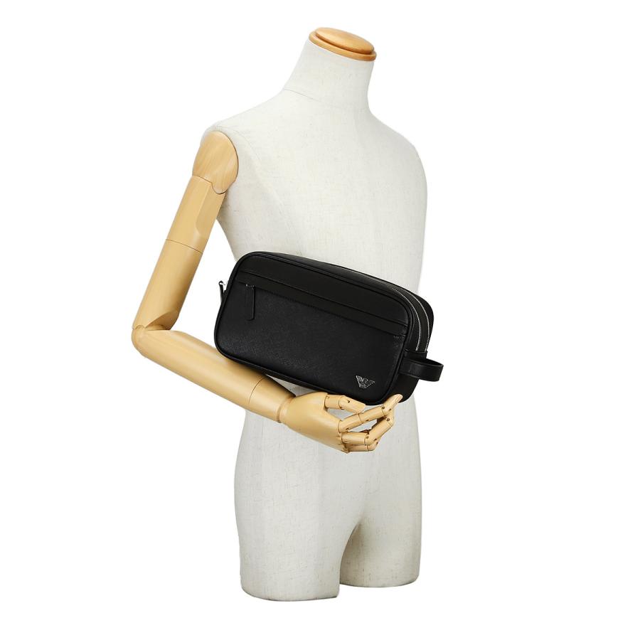 ARMANI（アルマーニ） 並行輸入 ポーチ エンポリオアルマーニ Y4R546 Y138E 81072メンズ ブラック 黒 : ブランド ...