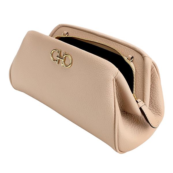 FERRAGAMO（フェラガモ） 並行輸入 ショルダーバッグ ガンチーニ 220334 755088レディース ベージュ ピンクベージュ ...