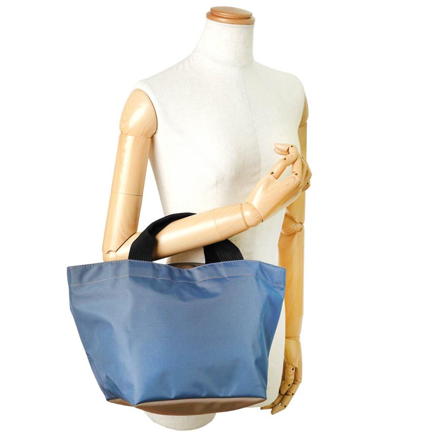 Herve Chapelier（エルベシャプリエ） 並行輸入 エルベ シャプリエ トートバッグ ベーシックナイロン 1027N 0663レディース ライトブルー 水色 ベージュ : ブランド ...