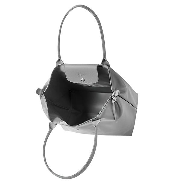 LONGCHAMP ロンシャン トートバッグ ライトグレー系 ル・プリ LONGCHAMP ロンシャン トートバッグ ライトグレー系 ル・プリ