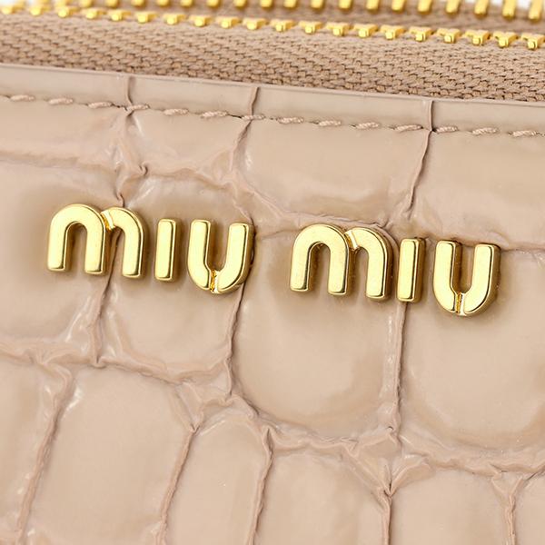 miu ミュウミュウ カードケース MIU クロコダイル プリント miu ミュウミュウ カードケース MIU クロコダイル プリント