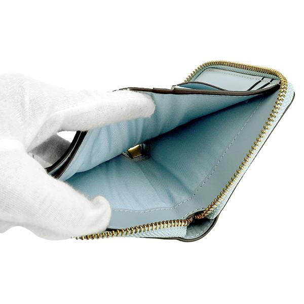 TORY BURCH 並行輸入 トリーバーチ 2つ折り財布 ブリテン 139266 409レディース ライトブルー 水色 : ブランド ...