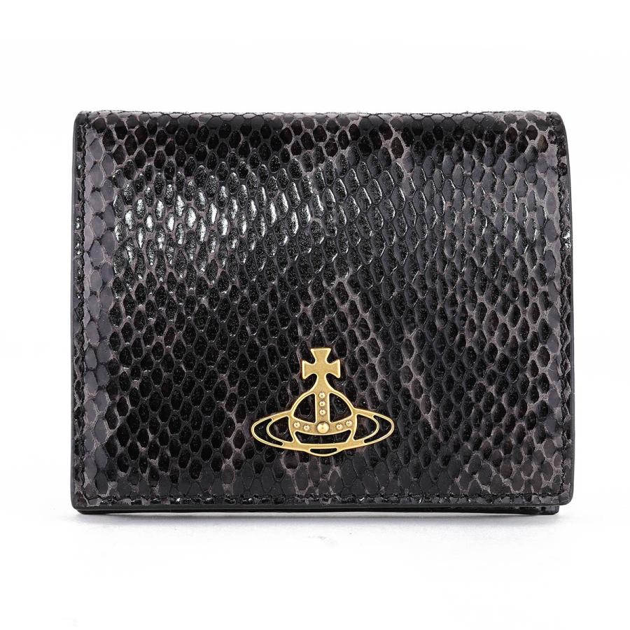 Vivienne Westwood 並行輸入 ヴィヴィアン ウエストウッド 2つ折り財布 スネーク エンボス 51150031W L007Y N203ユニセックス ブラック 黒 : ブランド ...