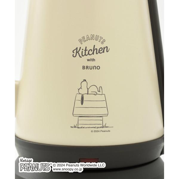 BRUNO 公式 PEANUTS ステンレスデイリーケトル＋蓋つきステンレスマグ short セット ブルーノ スヌーピー Snoopy 電気ケトル ステンレスケトル マグ コップ ...
