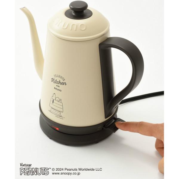 BRUNO 公式 PEANUTS ステンレスデイリーケトル＋蓋つきステンレスマグ tall セット ブルーノ スヌーピー Snoopy 電気ケトル ステンレスケトル マグ コップ ...