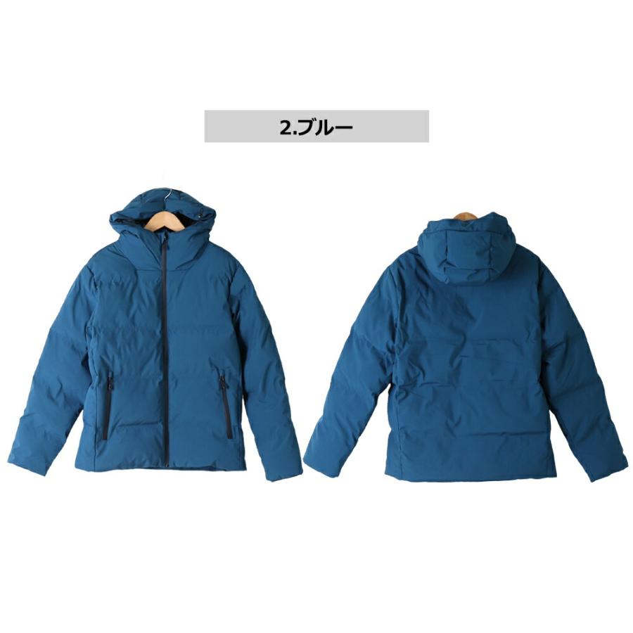 中綿ジャケット メンズ フード ブルゾン ボリュームファイバーダウンジャケット 撥水 防風 保温 暖かい アウター 冬 ブランド シームレス 防寒 147-9202 : REGAS - 通販 ...