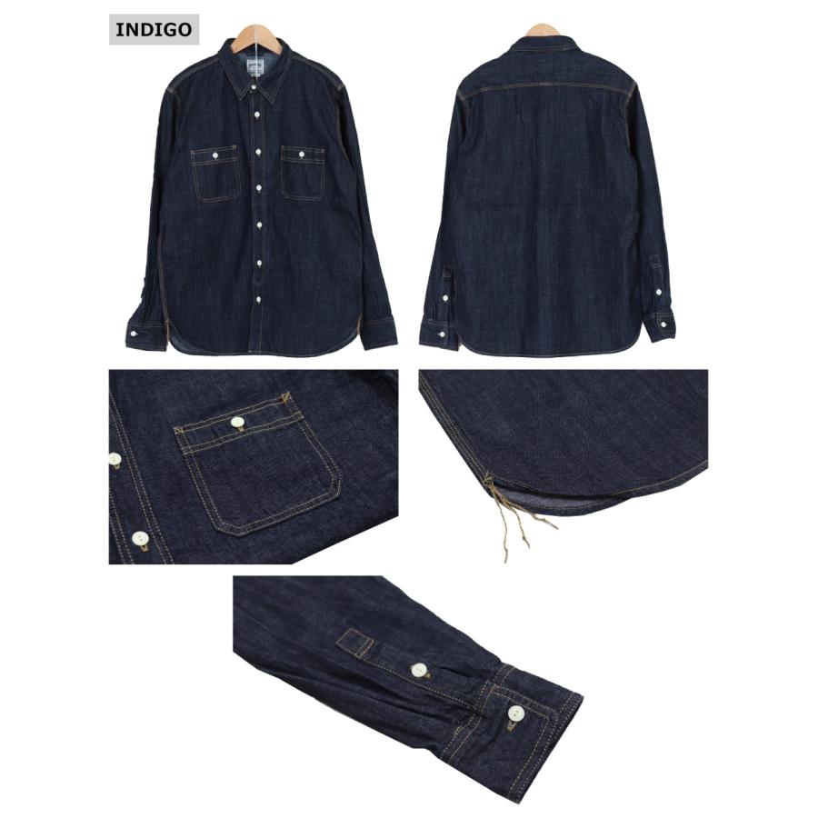 HOUSTON(ヒューストン) MENS USA COTTON DENIM WORK SHIRT 40511 / ヒューストン メンズ USA ...