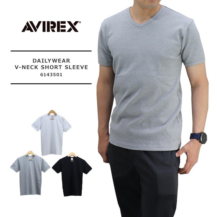 AVIREX アヴィレックス tシャツ avirex アビレックスデイリーメンズ 半袖 無地 Vネック Tシャツ 7835934005 旧品番6143501 : REGAS - 通販 ...