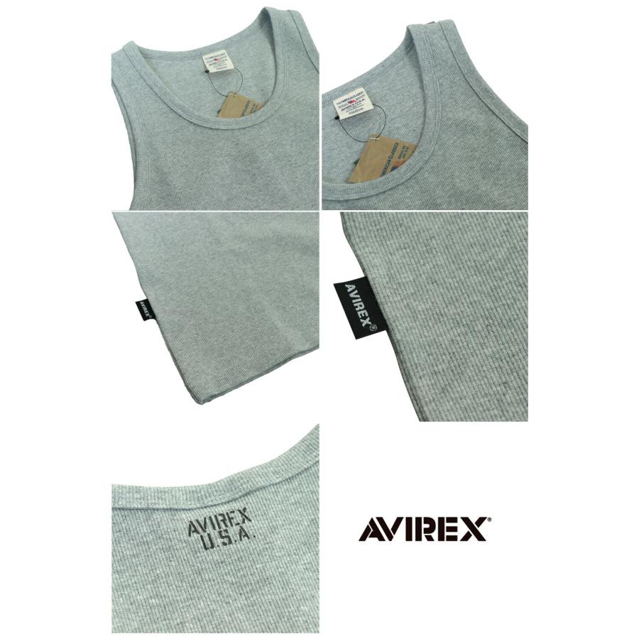 AVIREX avirex タンクトップ アビレックス tシャツ メンズ 綿 厚手 デイリーリブタンクトップ おしゃれ スポーツ 7830937001 ゆうパケットで送料300円 ...
