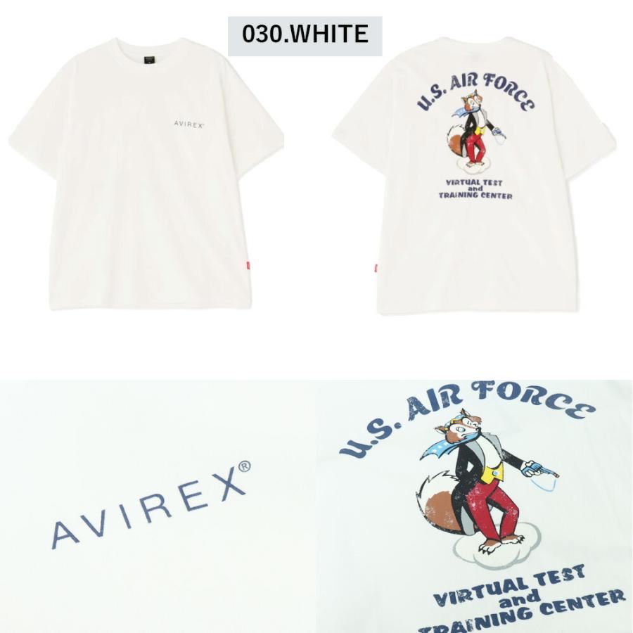 AVIREX アヴィレックス t シャツ avirex アビレックス メンズ 31st.C.T.スコードロン Tシャツ 半袖 キツネ 7833134096 バックプリント U.S.AIR ...