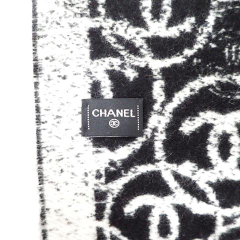 CHANEL シャネル ストール カシミア NOIR WHITE AA0175 : BSproscure - 通販 - Yahoo!ショッピング