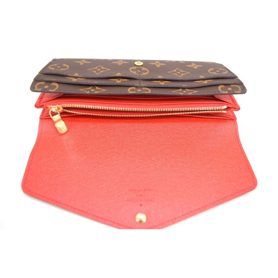 LOUIS VUITTON ルイ・ヴィトンポルトフォイユ・サラ 長財布 モノグラム コクリコ ゴールド金具 M62236 ...