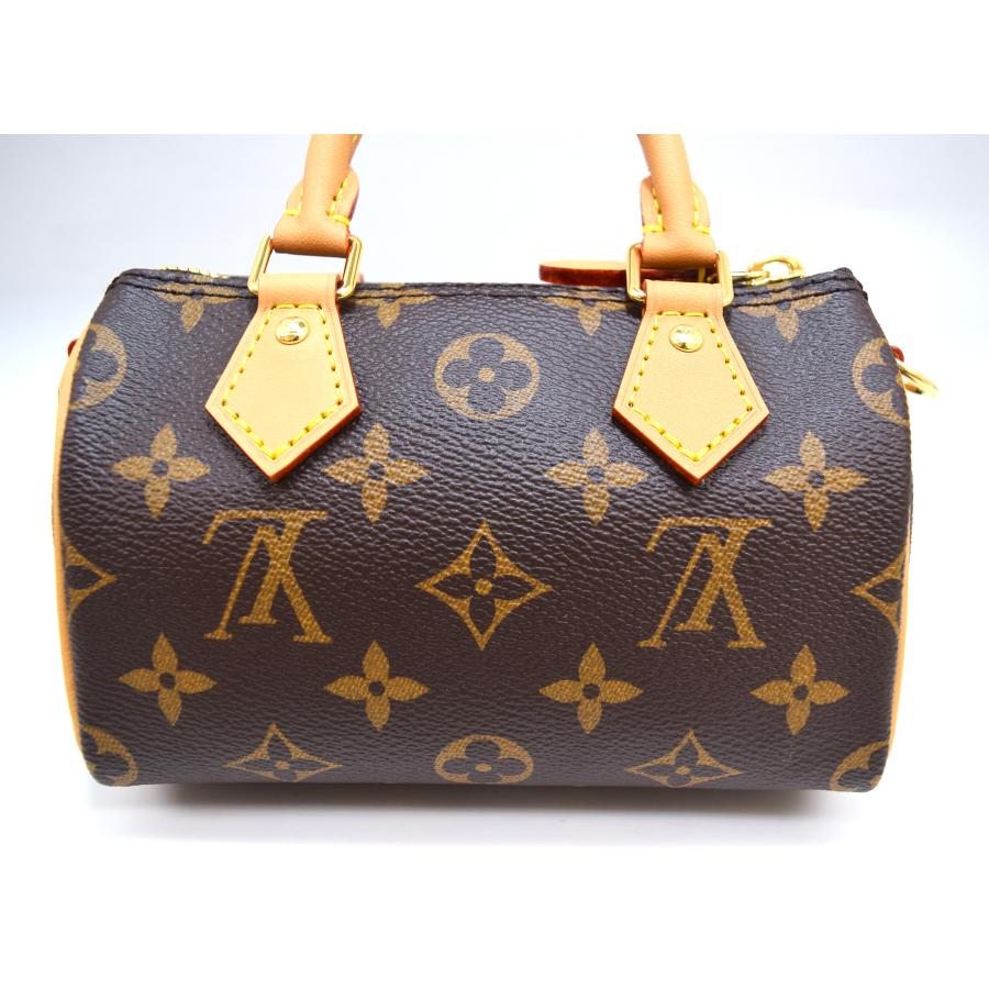 LOUIS VUITTON（ルイ・ヴィトン） ナノ・スピーディ ショルダーバッグ モノグラム ブラウン M81085 : BSproscure ...