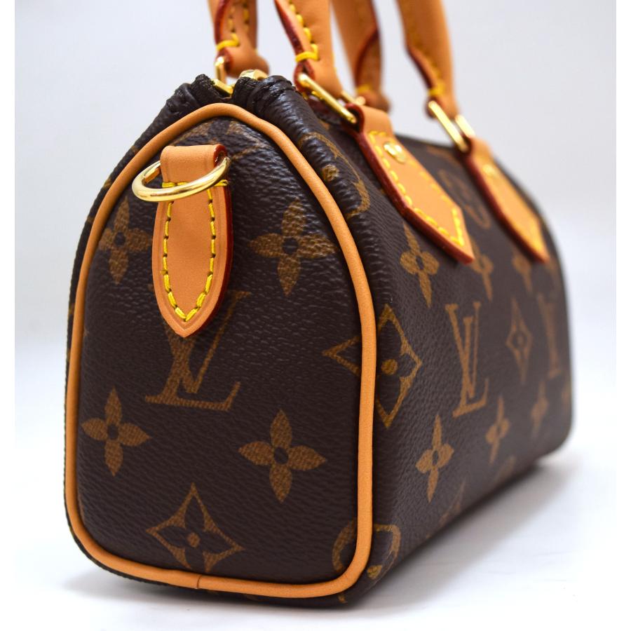 LOUIS VUITTON ルイ・ヴィトン ナノ・スピーディ ショルダーバッグ モノグラム ブラウン M81085 : BSproscure ...