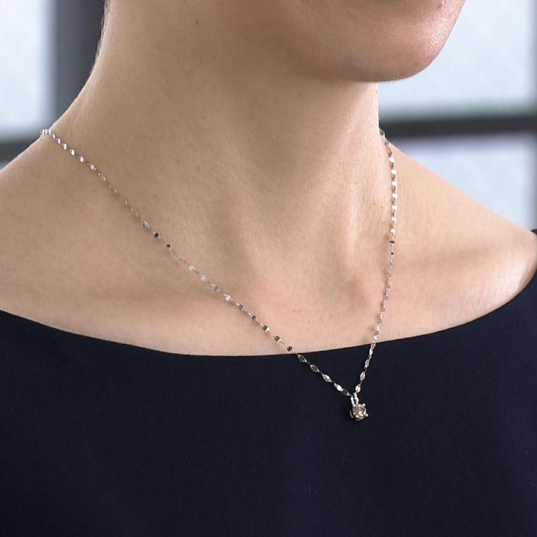 純プラチナ0.5ctダイヤペンダントペタルチェーンネックレス （造幣局検定マーク入） : j000101 : BS日テレSHOP公式 - 通販 - Yahoo!ショッピング