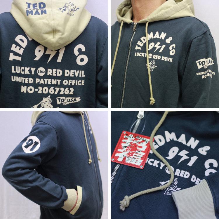 TEDMAN テッドマン TEDMANスウェットパーカー TDSP-157 TEDMAN＆CO. アメカジ バイカー : SCRIPT ...