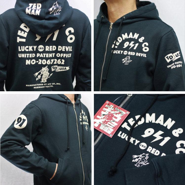 TEDMAN テッドマン TEDMANスウェットパーカー TDSP-157 TEDMAN＆CO. アメカジ バイカー : SCRIPT ...