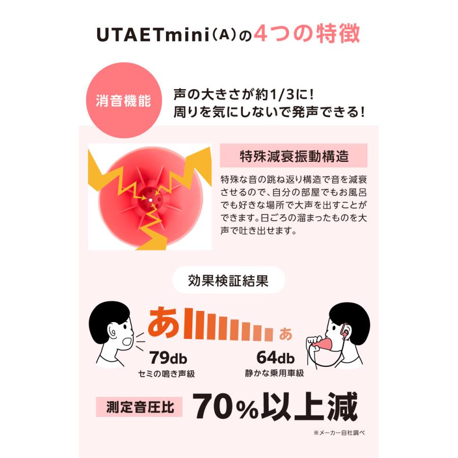 ボイトレ 発声練習 腹式呼吸 防音 UTAET mini(A) : 062-003-4063 : ビューティーシスターズ - 通販 - Yahoo!ショッピング