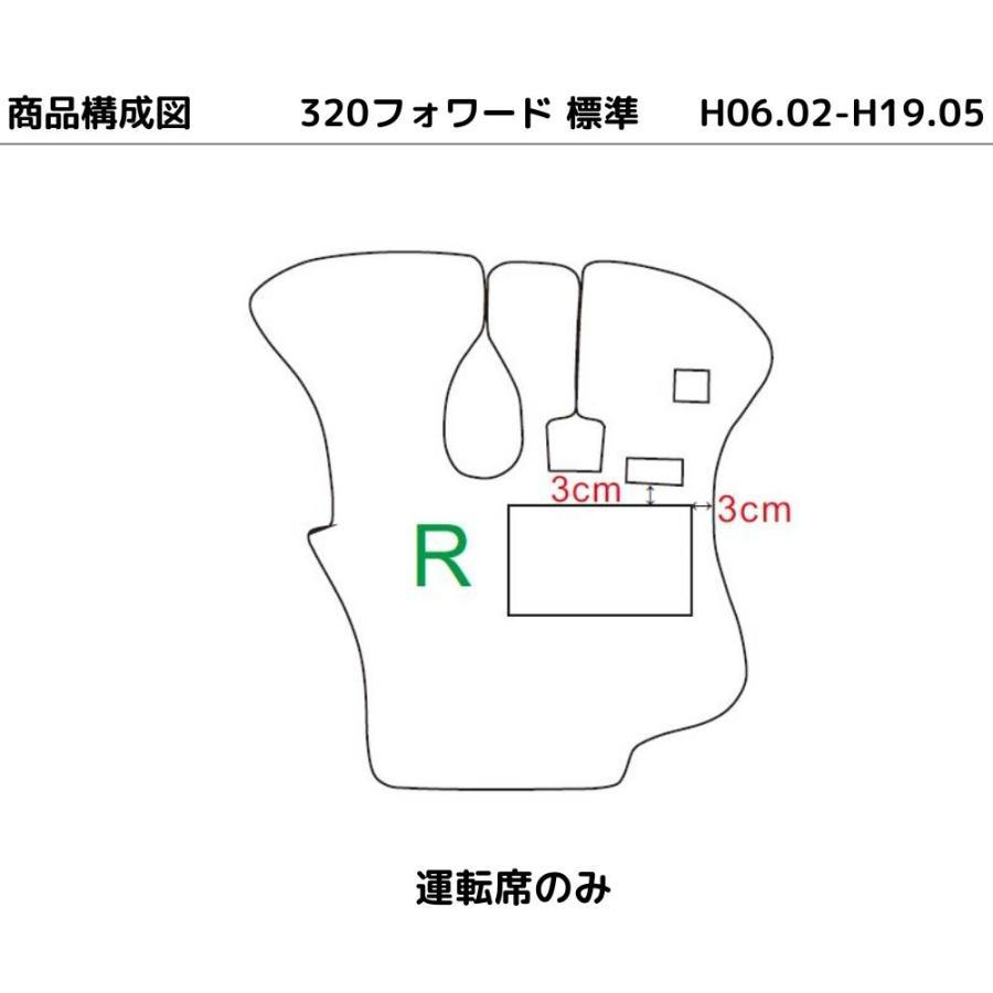 防水マット いすず フォワード 運転席 トラックマットH06.02- 07 320 標準 ワイド : 物流サポートショップTSUBASA - 通販 - Yahoo!ショッピング