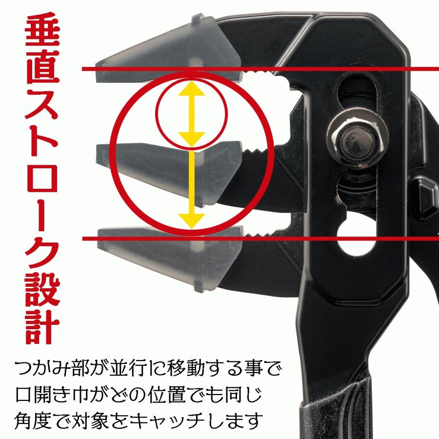 IPS PLIERS 進化型ソフトタッチ SOFT TOUCH NEO ウォーターポンププライヤー 175mm バネON/OFF切替機構 ワンタッチ交換 水道 配管 ガス 替樹脂付 日本製 ...