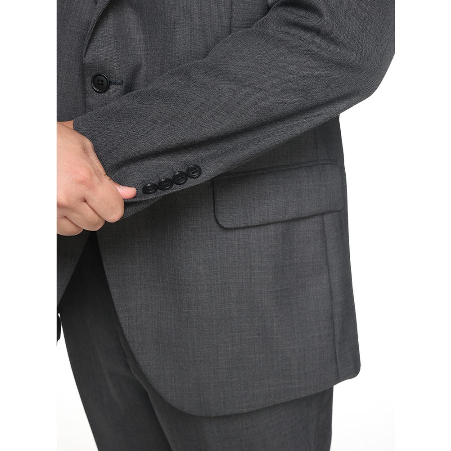 スーツ 大きいサイズ メンズ ビジネス パンツウォッシャブル ウエストアジャスター ツーパンツ シングルスーツ 2本パンツ KB体 KBE体 2KE体 B＆T CLUB ...