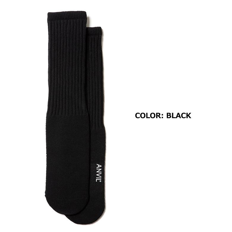 ANVIL アンビル ソックス USA Cotton Tube Socks USAコットン チューブソックス スケートソックス AN600 ...