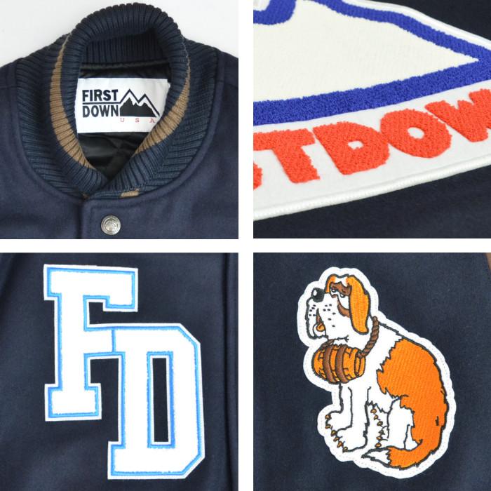 FIRST DOWN USA ファーストダウン ジャケット VIRSITY JACKET BY MIDAS MIYAKE スタジャン ...