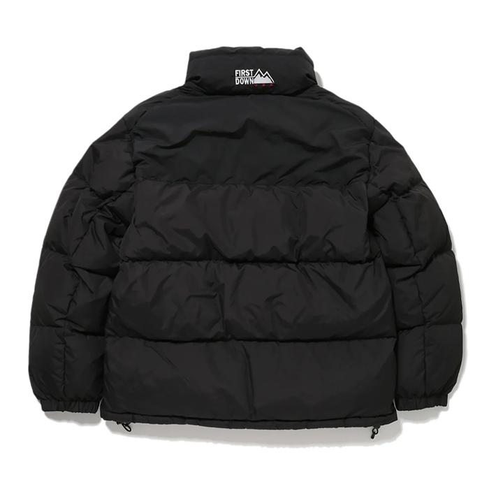 FIRST DOWN USA ファーストダウン ジャケット BUBBLE JACKET MICROFT バブルダウンジャケット マイクロフト リバーシブル メンズ M-L ブラック ...