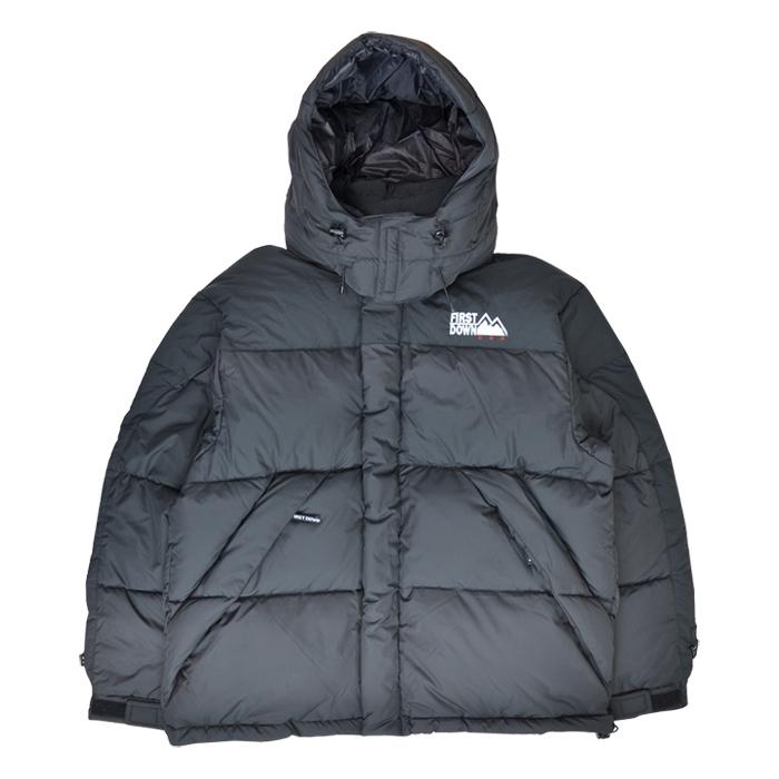 FIRST DOWN ファーストダウン ジャケット BUGGY JACKET MICROFT バギーダウンジャケット マイクロフト メンズ M-L ブラック F342503C バーゲン ...