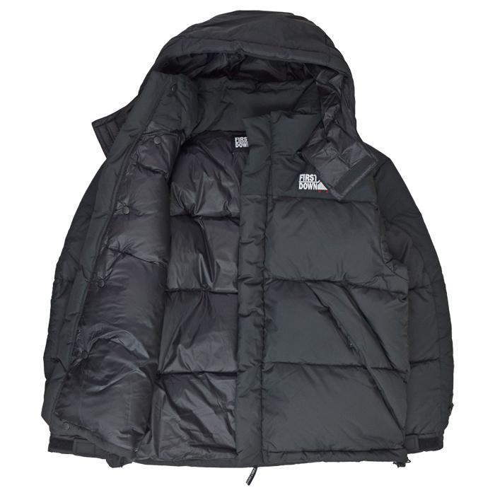 FIRST DOWN ファーストダウン ジャケット BUGGY JACKET MICROFT バギーダウンジャケット マイクロフト メンズ M-L ブラック F342503C バーゲン ...
