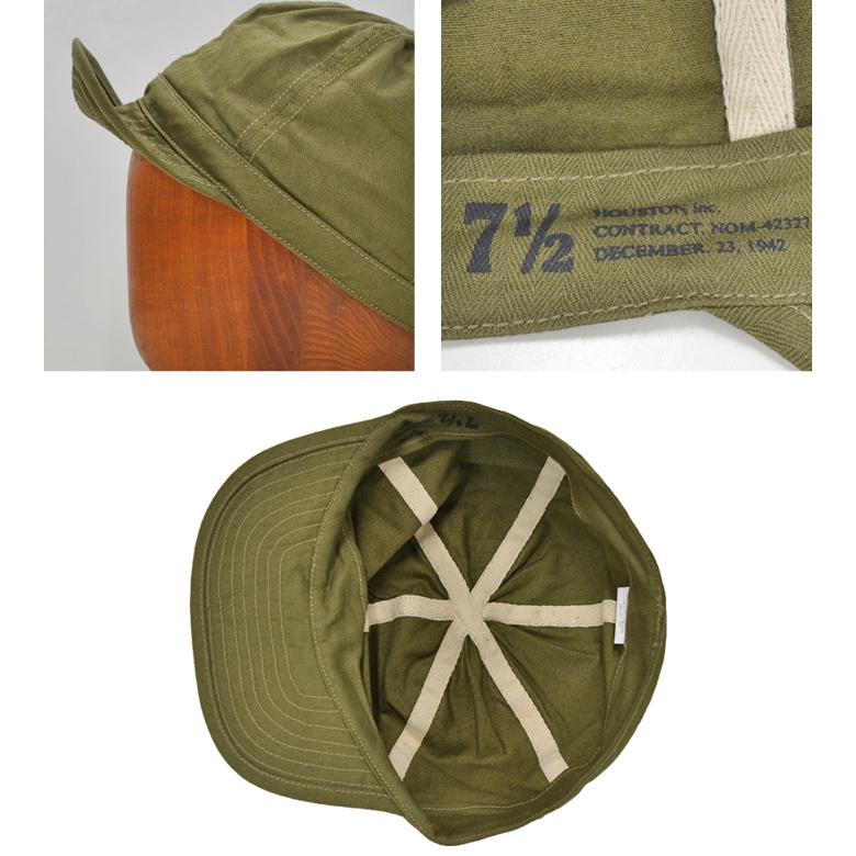 HOUSTON ヒューストン キャップ USMC HBT CAP ヘリンボーン ツイル 帽子 6774 単品購入の場合はメール便発送 ...