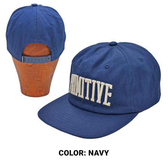 PRIMITIVE（プリミティブ） キャップ COLLEGIATE ARCH UNSTRUNCTURED SNAPBACK CAP HAT ...
