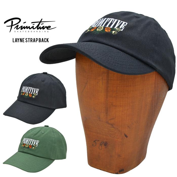 PRIMITIVE プリミティブ キャップ LAYNE STRAPBACK CAP HAT 帽子 ストラップバックキャップ 6-PANEL 6 ...