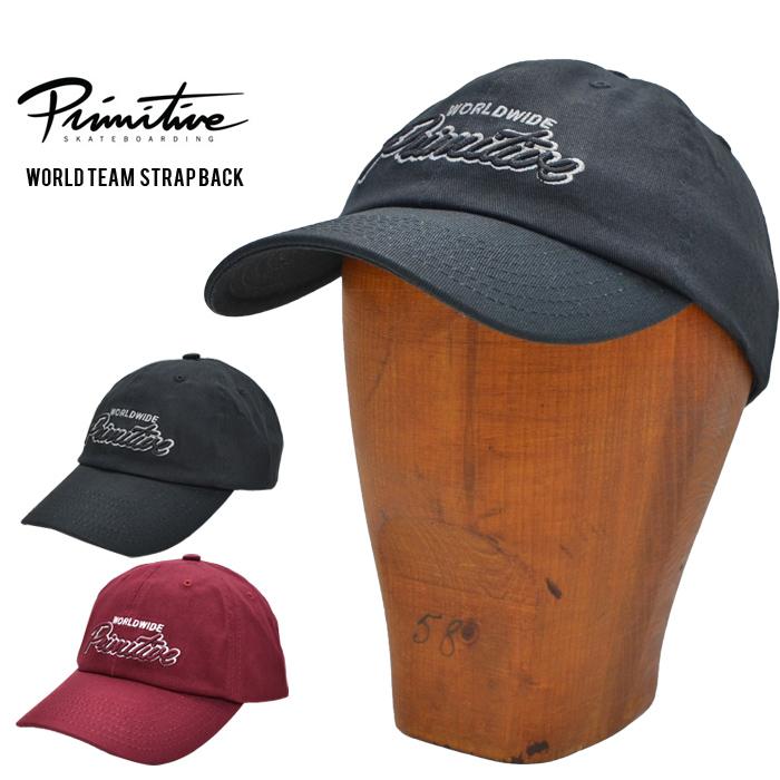 PRIMITIVE プリミティブ キャップ WORLD TEAM STRAPBACK CAP HAT 帽子 ストラップバックキャップ 6 ...