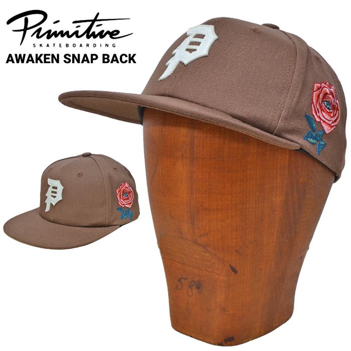 PRIMITIVE プリミティブ キャップ AWAKEN SNAPBACK CAP HAT 帽子 スナップバックキャップ 6-PANEL 6 ...