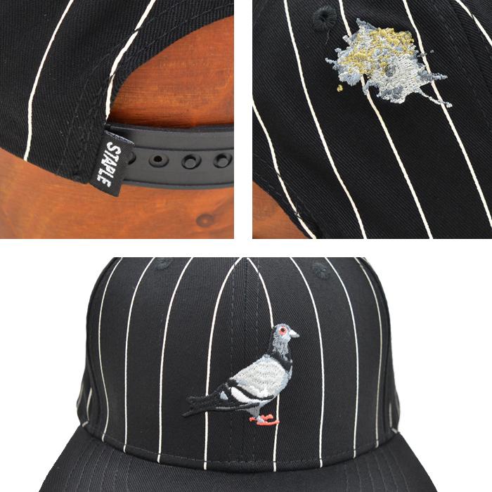 staple STAPLE ステイプル キャップ PINSTRIPE PIGEON SNAPBACK CAP 帽子 スナップバックキャップ 6 ...