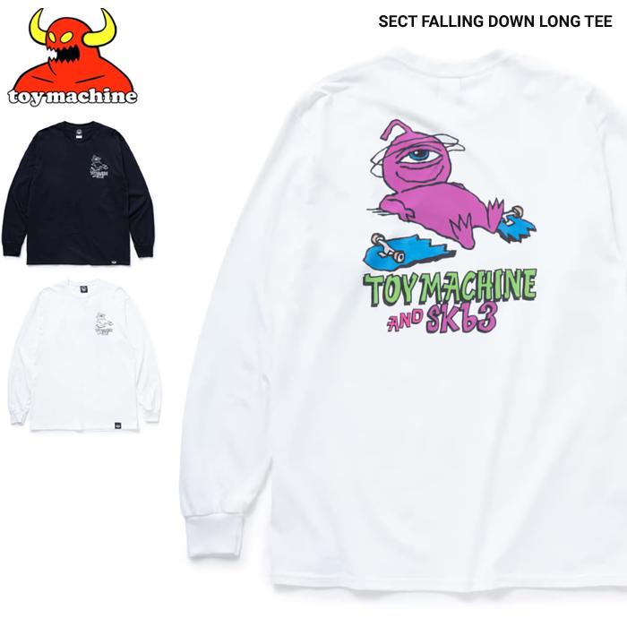 TOY MACHINE トイマシーン ロンT SECT FALLING DOWN LONG TEE SKB3 COLLAB. 長袖 Tシャツ ...