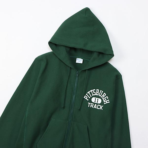 Champion チャンピオン リバースウィーブ 青タグ ジップフーデッドスウェットシャツ スウェットパーカー 11.5oz C3-Y110 裏起毛 アメカジ グリーン : BUDDY U.S ...