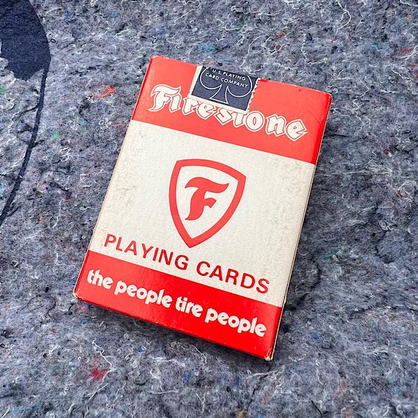 ヴィンテージ Vintage デッドストック Firestone Playing Cards 1 ファイアストーン ファイヤーストーン NOS ...