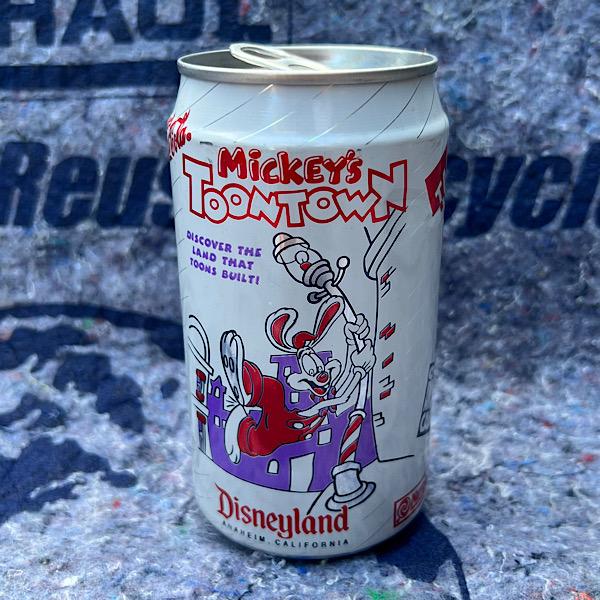 ヴィンテージ Vintage Mickey's Toontown Diet Coke 1992 Empty Can Roger Rabbit ...