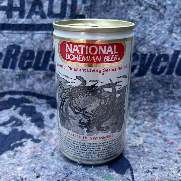 ヴィンテージ Vintage National Bohemian Beer #10 Beautiful Swimmers BEER CAN ...