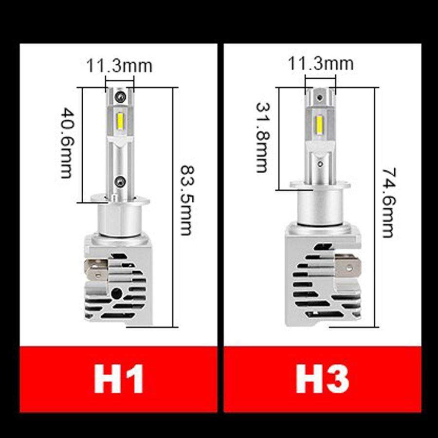 LED ヘッドライト フォグランプ バルブ H4 Hi/Lo H7 H8 H11 H16 HB3 HB4 HIR2 H1 H3 車検対応 ポンつけ コンパクト 40W 12000LM ...