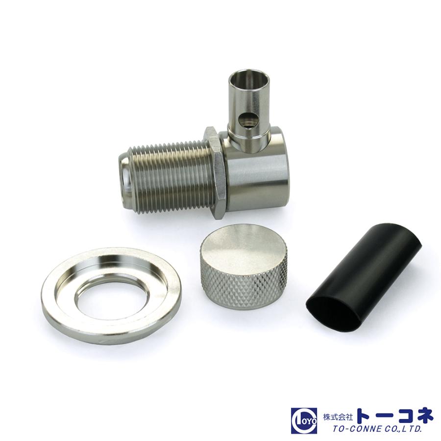 トーコネ(旧東洋コネクタ) M-5DL 半田(はんだ) 同軸コネクタ 5D-2V,5D-FB用基台取付L型コネクタ TV : AHSJ Coaxial - 通販 - Yahoo!ショッピング