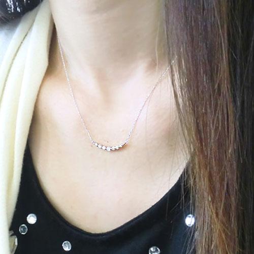 ラインネックレス ダイヤモンド 0.20ct ライン ネックレス K18 k18 ペンダント 18金 ゴールド YG・PG・WG レディース ジュエリー 送料無料 : バルジ - Bulge ...