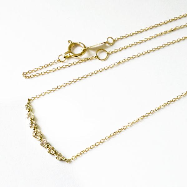 ダイヤモンド ネックレス ライン 0.20ct ダイヤ グラデーション k18 18金 ゴールド YG PG WG ペンダント ラインネックレス レディース ジュエリー : バルジ ...