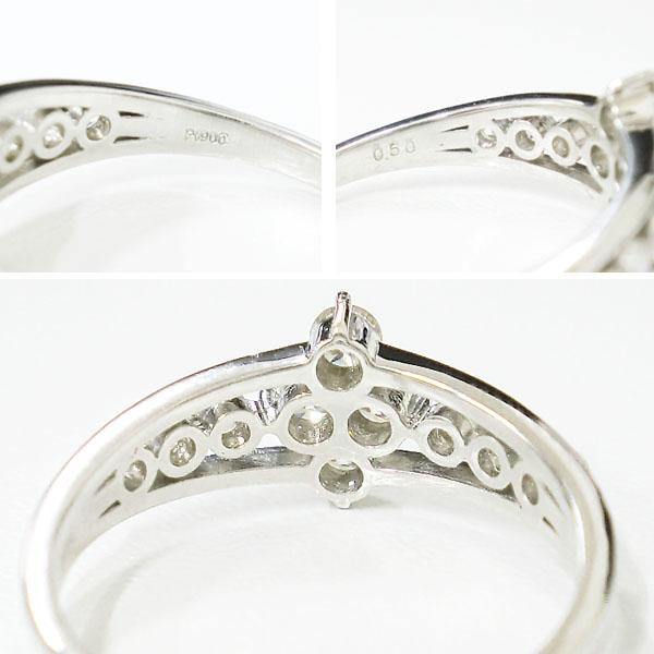 プラチナ リング ダイヤモンド 0.5ct 指輪 Pt.900 天然ダイヤモンド スイート10 記念日 プレゼント レディース ジュエリー 送料無料 :R3410:バルジ - Bulge ...