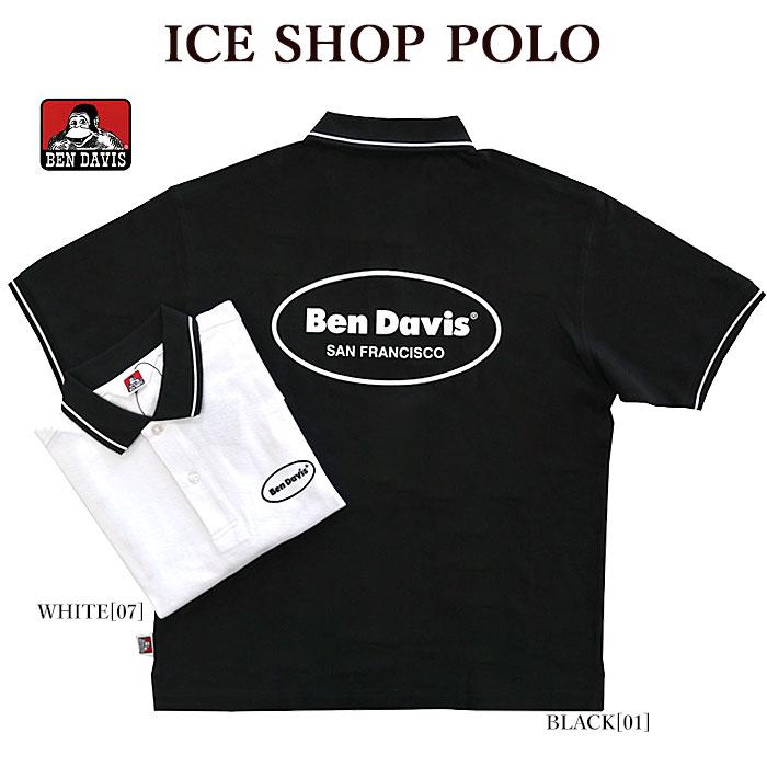 BEN DAVIS ベンデイビス 23580017 ICE SHOP POLO ポロシャツ 半袖 刺しゅう メンズ レディース : BUMP ...