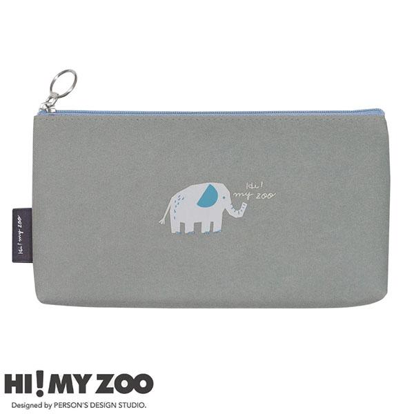 【SALE 在庫処分】【2点までメール便OK】 クツワ Hi! MY ZOO フラット ペンケース (ゾウ) HZ036B : kutswa ...