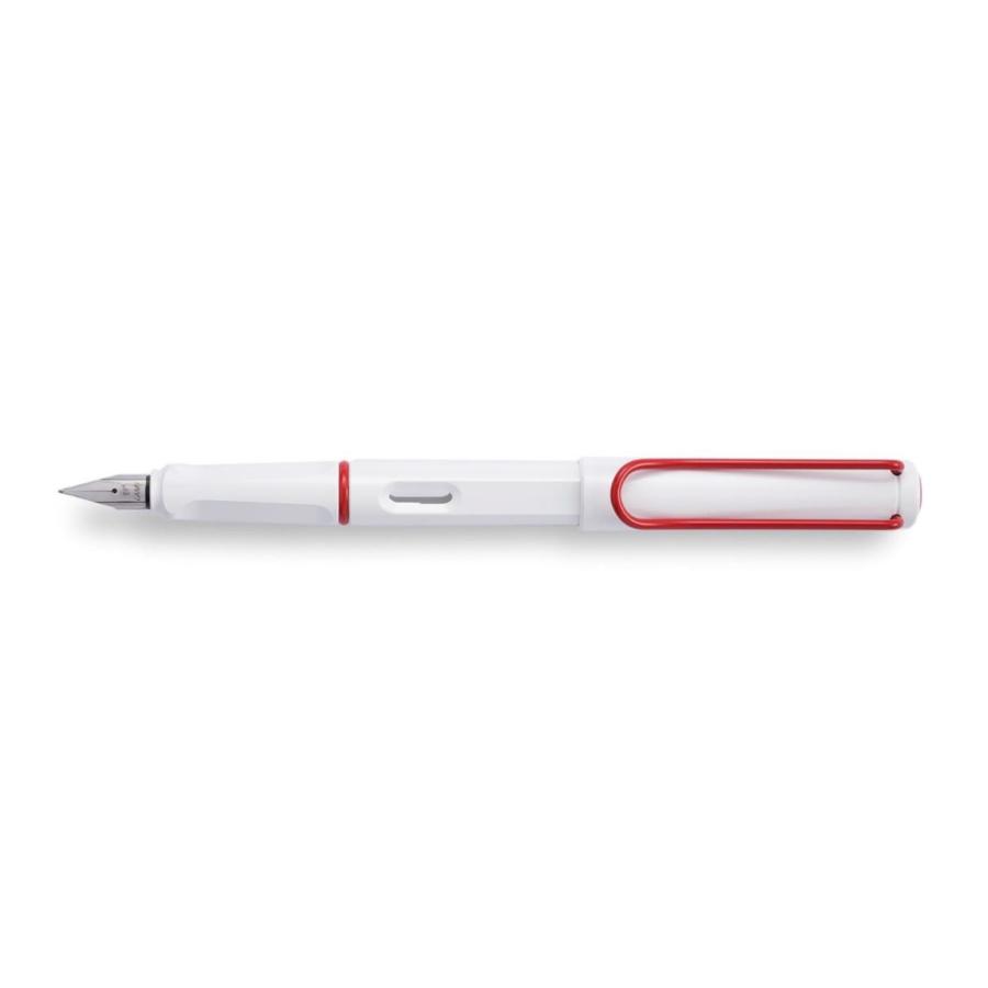 LAMY ラミー SAFARI 万年筆 ホワイト レッドクリップ(EF 極細)限定色 : 170116252 : 文具通販 ブンドキ.com ...