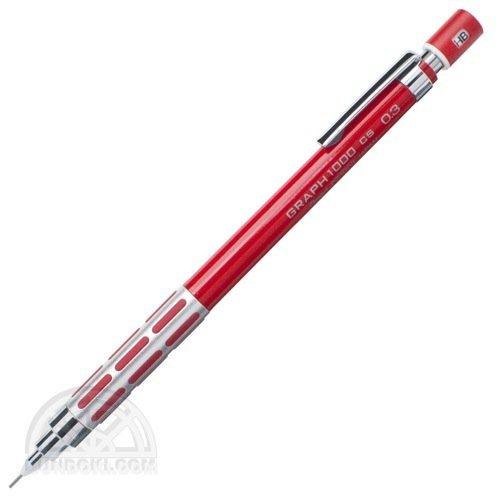 ぺんてる Pentel GRAPH 1000 CS 製図用シャープペンシル(0.3mm レッド) : 文具通販 ブンドキ.com Yahoo ...